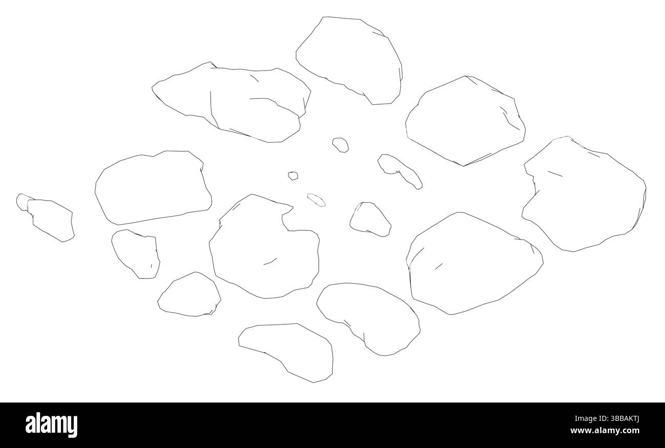 A white background with a black and white image of rocks. The rocks are ...