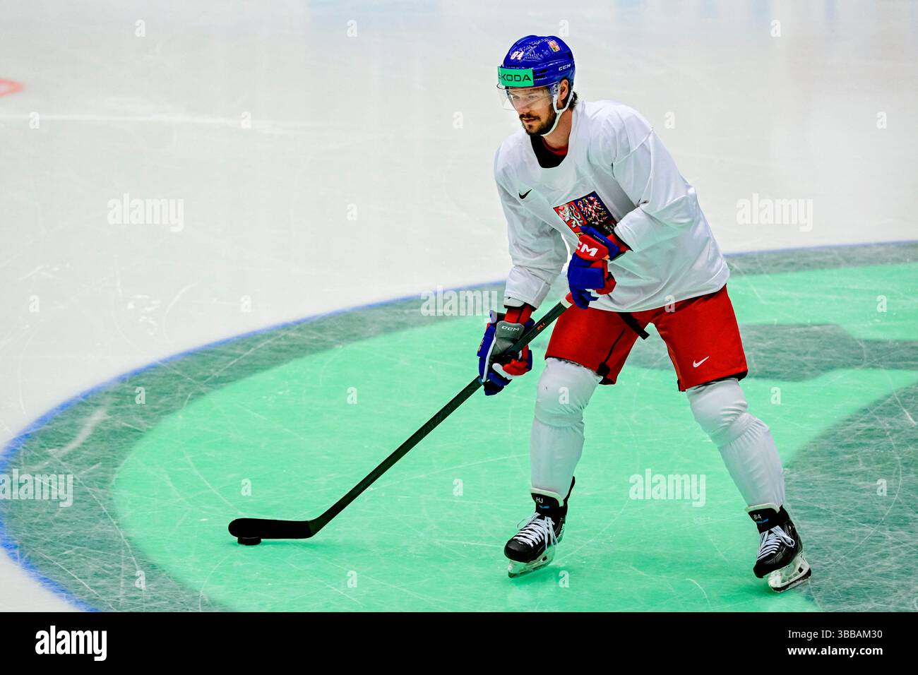 Herning, Denmark. 15th May, 2025. Defenceman Tomas Kundratek of Czech ...
