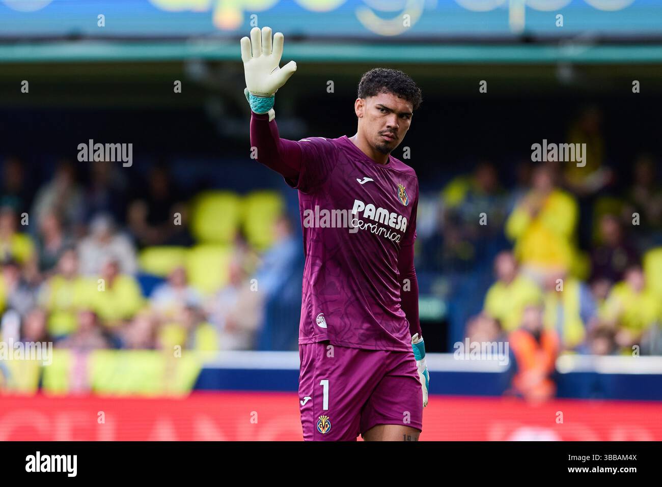 Villarreal, Spain. 14th May, 2025. VILLARREAL, SPAIN - MAY 14: Luiz Junior Goalkeeper of ...