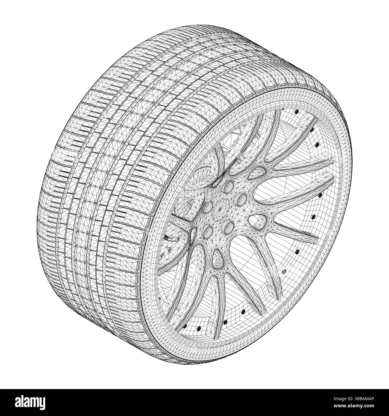 Close up modern black car Stock Vector Images - Alamy