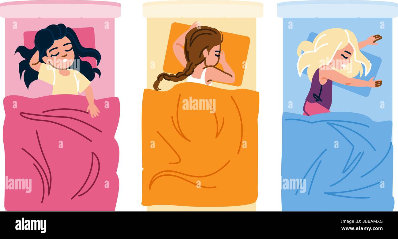 lullaby kid girl sleeping vector Stock Vector Image & Art - Alamy