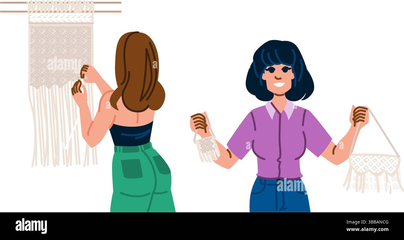 Macrame knots Stock Vector Images - Alamy