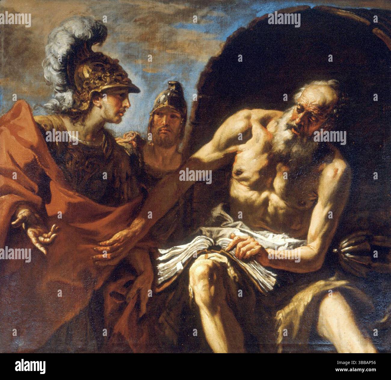 Ricci - Diogenes and Alexander the Great, 1680-1695 Stock Photo - Alamy
