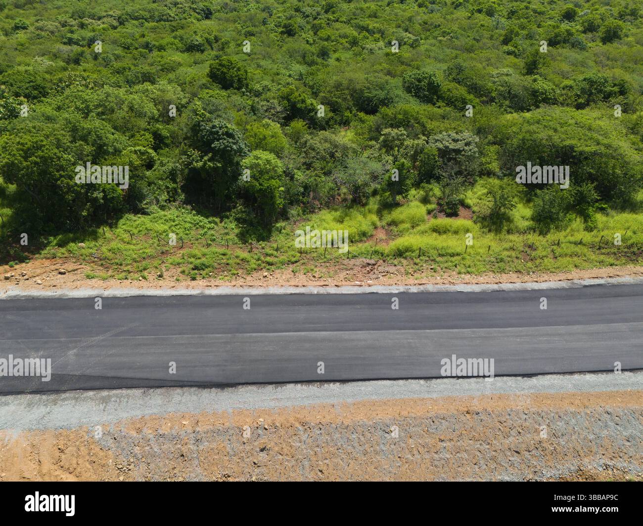Aerial view on new road hi-res stock photography and images - Alamy
