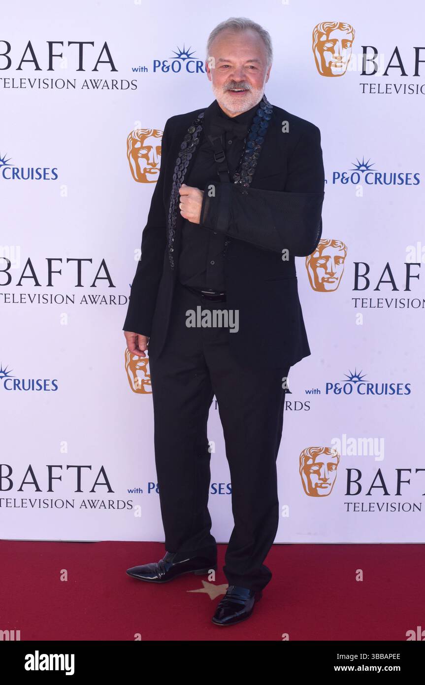 11 May 2025. London UK. Graham Norton at the 2025 BAFTA Television ...