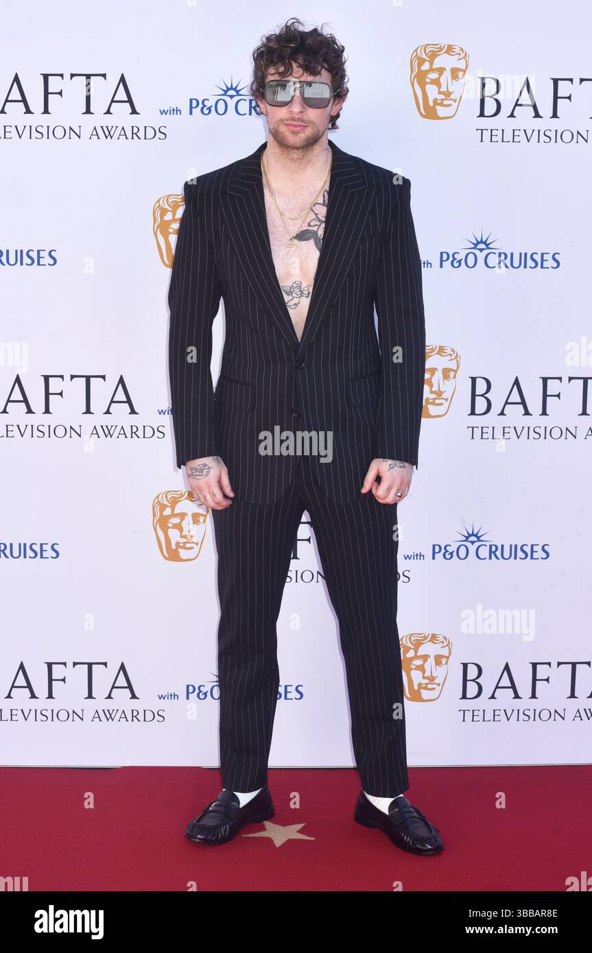 11 May 2025. London UK. Tom Grennan at the 2025 BAFTA Television Awards ...