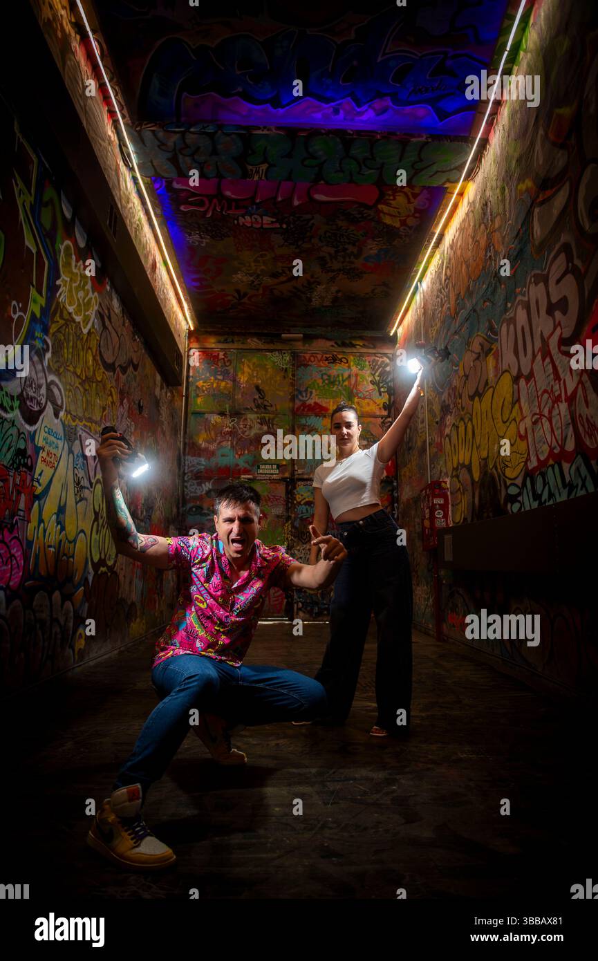 Graffiti artist Shfir and 95 Art Gallery's independent curator and ...