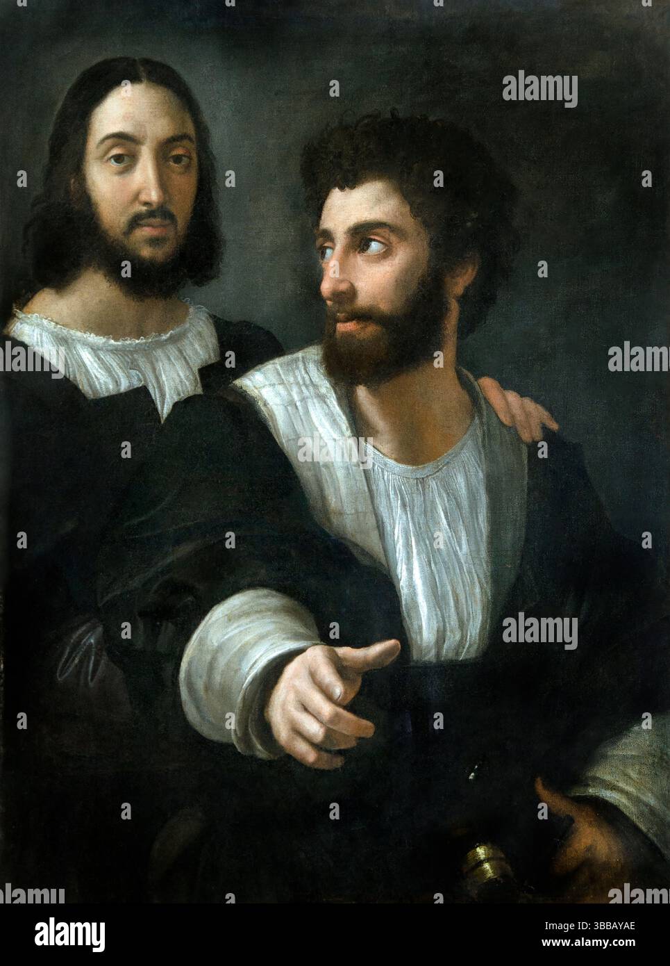 Self Portrait with Friend by Raffaello Santi - Raphael 1483 - 1520 ...