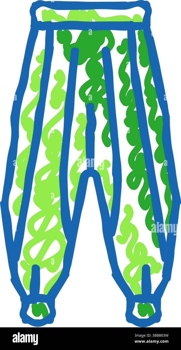 harem pants clothes icon doodle illustration Stock Vector Image & Art ...