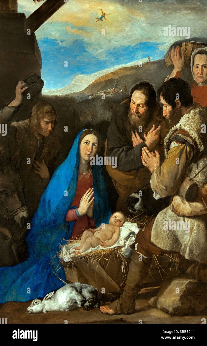 L'Adoration de Bergers - The Adoration of the Shepherds 1650 Jusepe de Ribera 1591-1652 Italy ...
