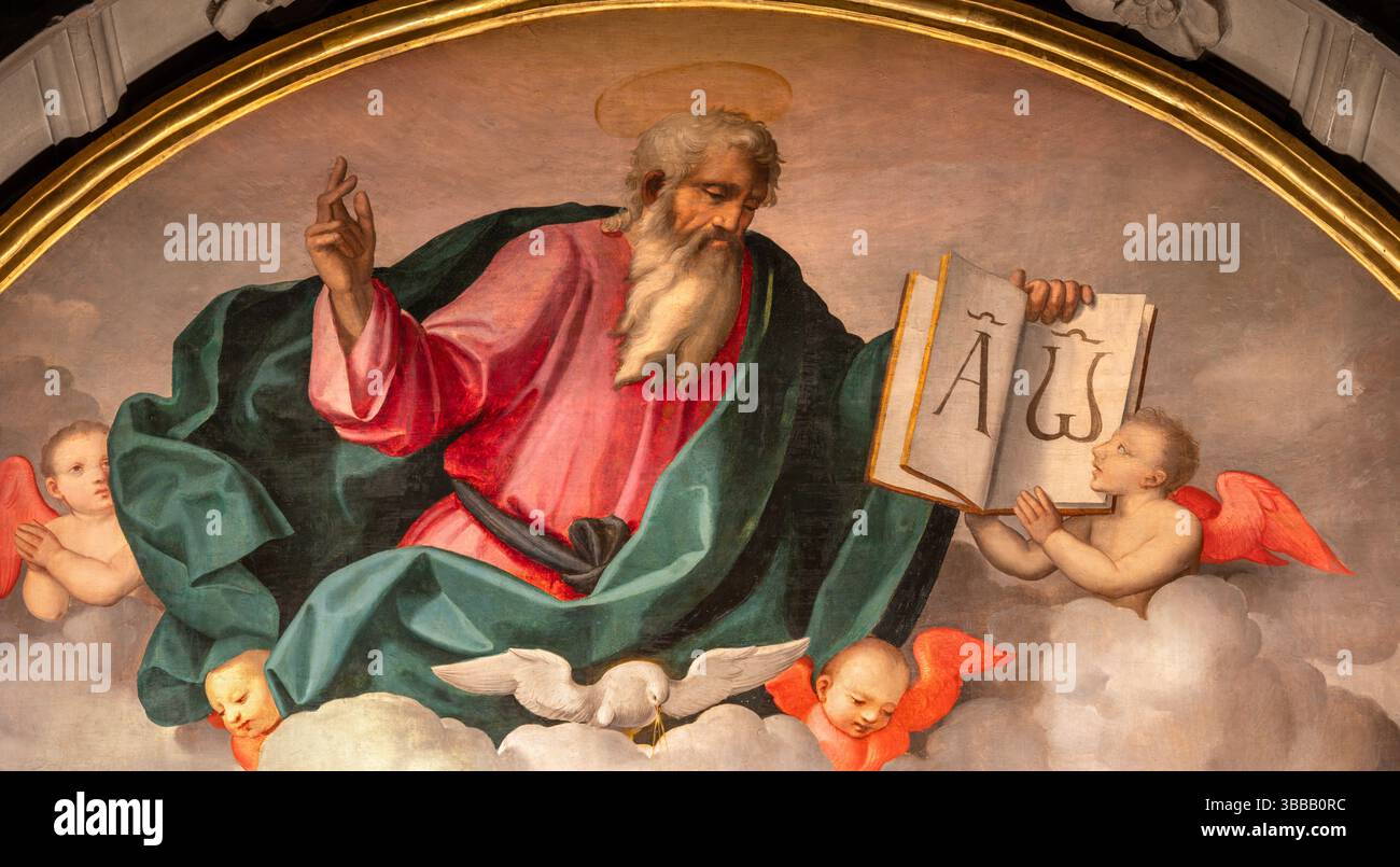 FLORENCE, ITALY - MARCH 18, 2025: The renaissance painting of God the ...