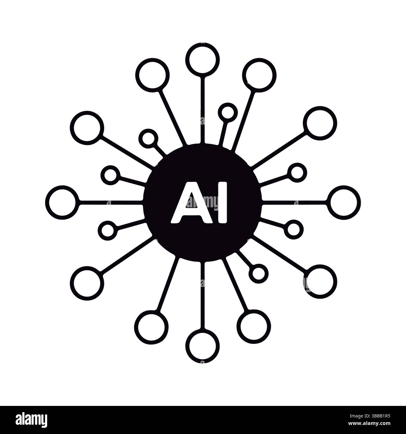 Artificial intelligence ai connectivity Cut Out Stock Images & Pictures ...