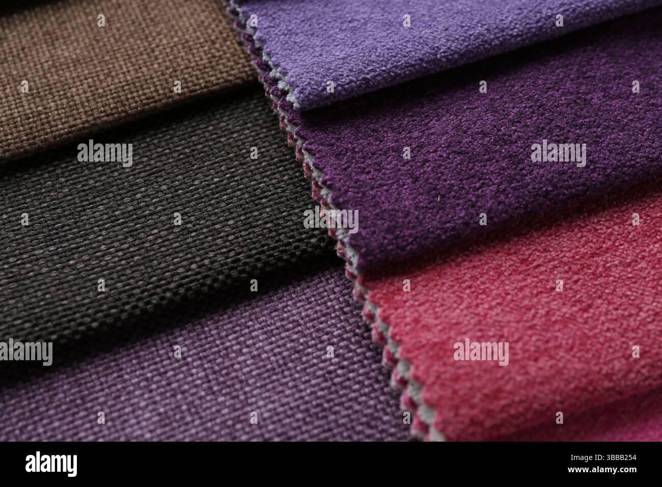 Samples of different fabrics as background, closeup Stock Photo - Alamy