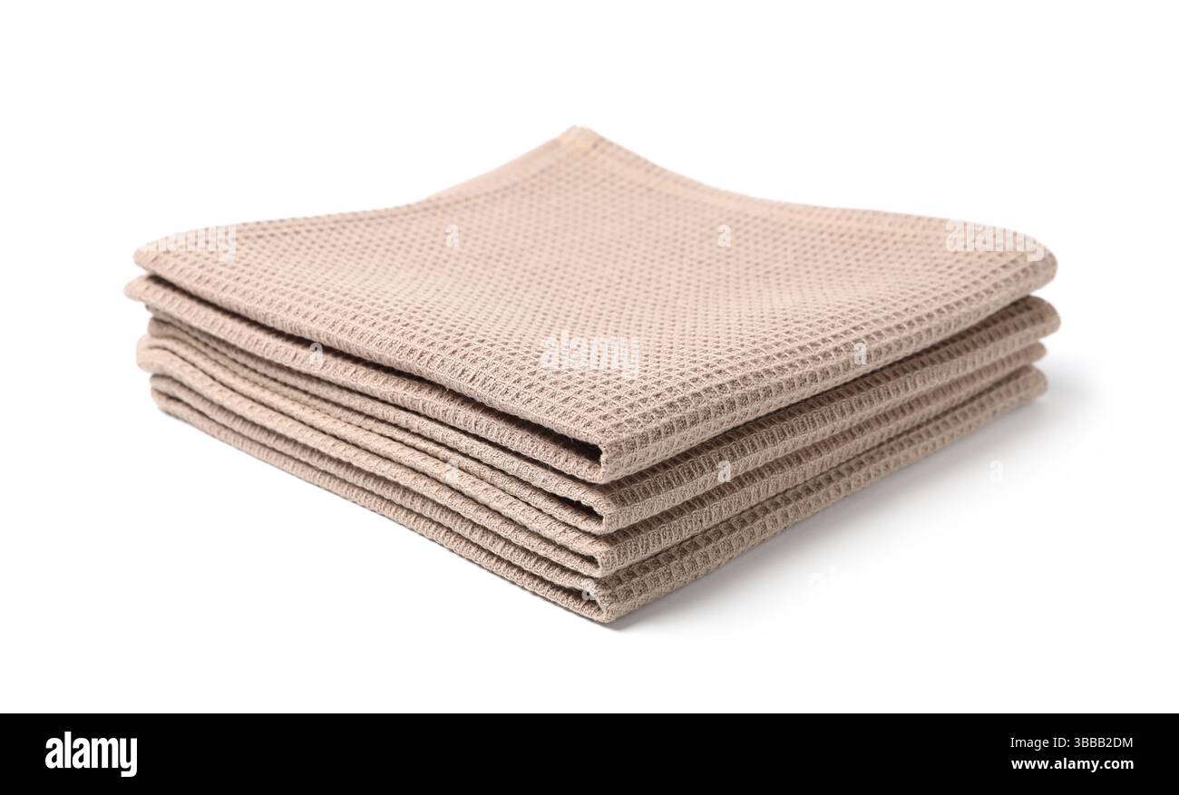 Waffle towels stack clean hi-res stock photography and images - Alamy