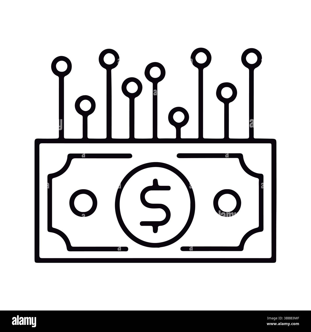 Digital Currency Icon. Online Payment Concept. Virtual Dollar Sign ...