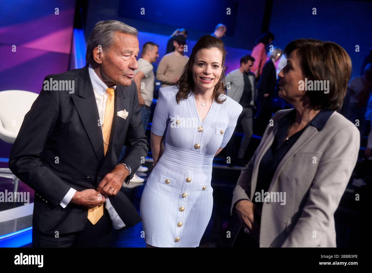 Wolfgang Grupp, Bonita Grupp und Sandra Maischberger in der ARD ...
