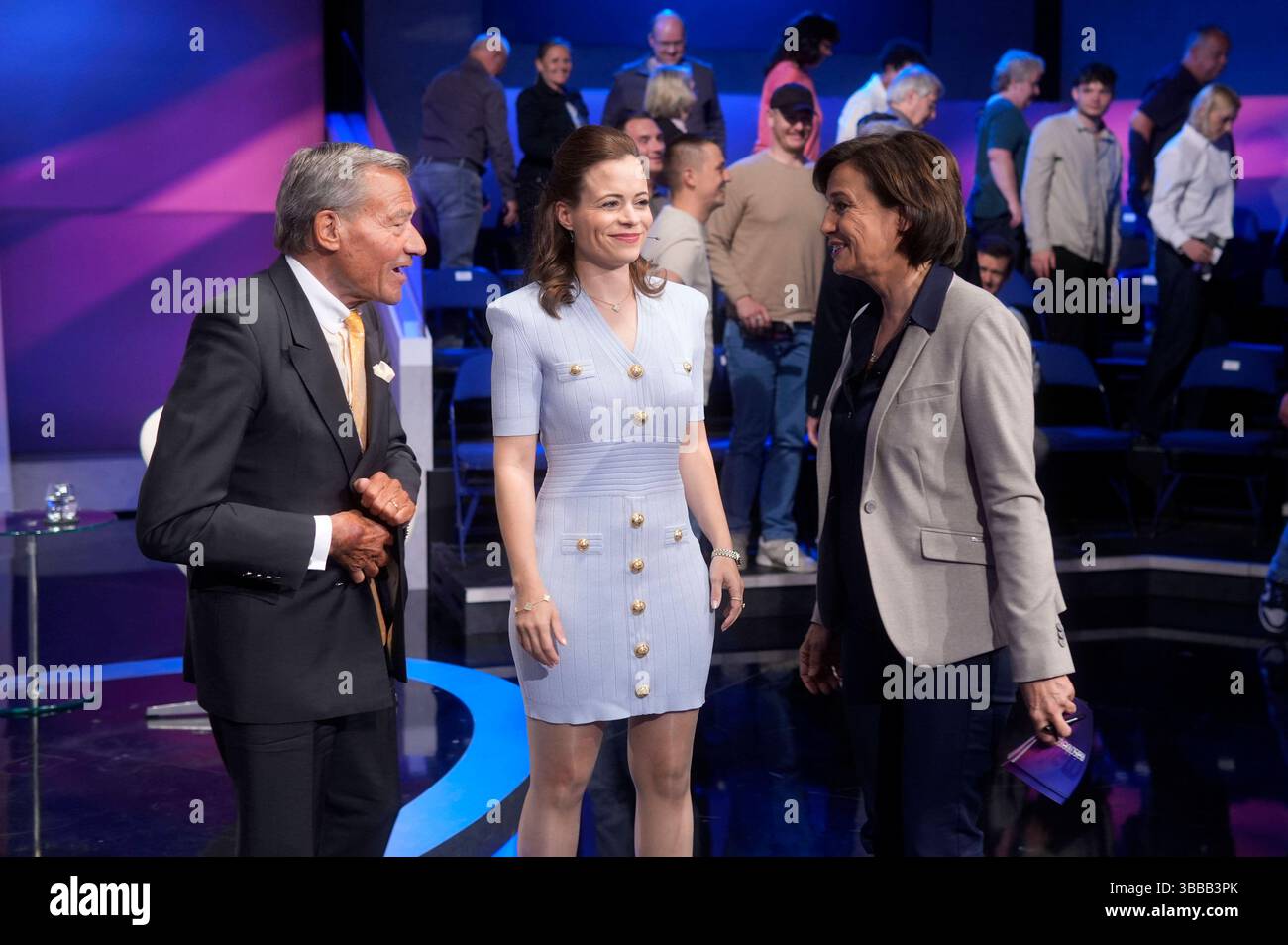 Wolfgang Grupp, Bonita Grupp und Sandra Maischberger in der ARD ...