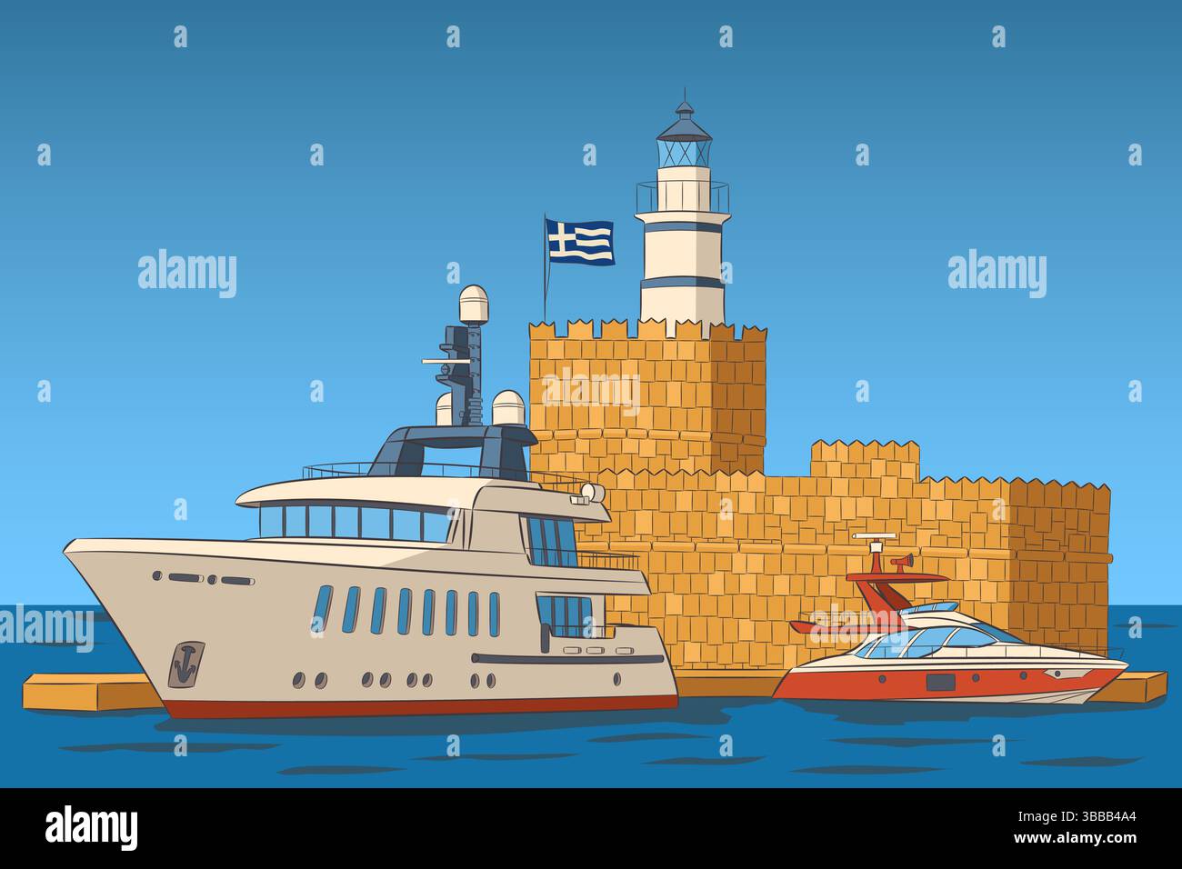 Historical tourism greece Stock Vector Images - Alamy