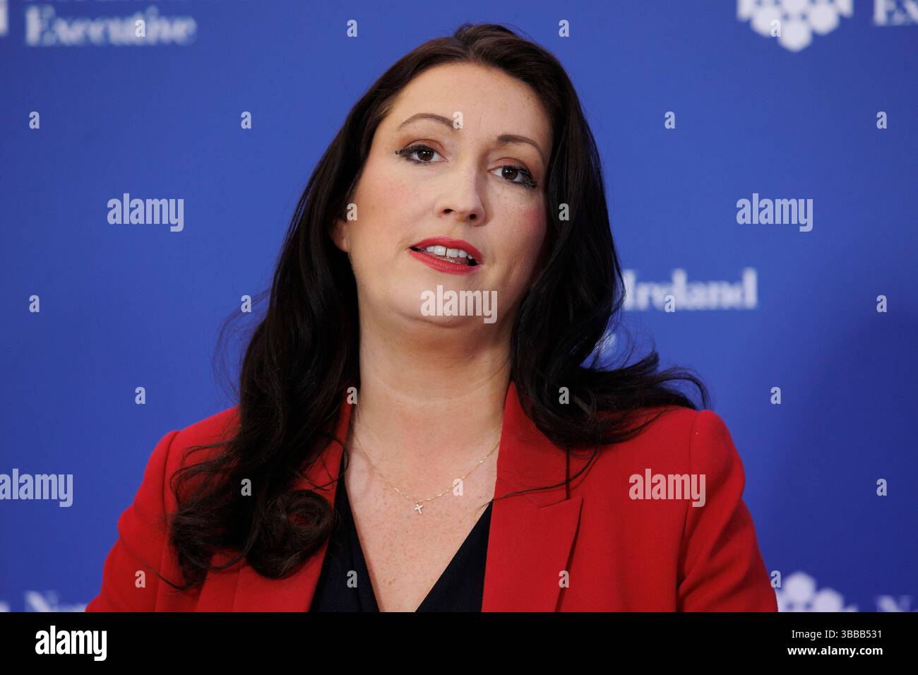 Deputy First Minister Emma Little-Pengelly during an announcement of a ...