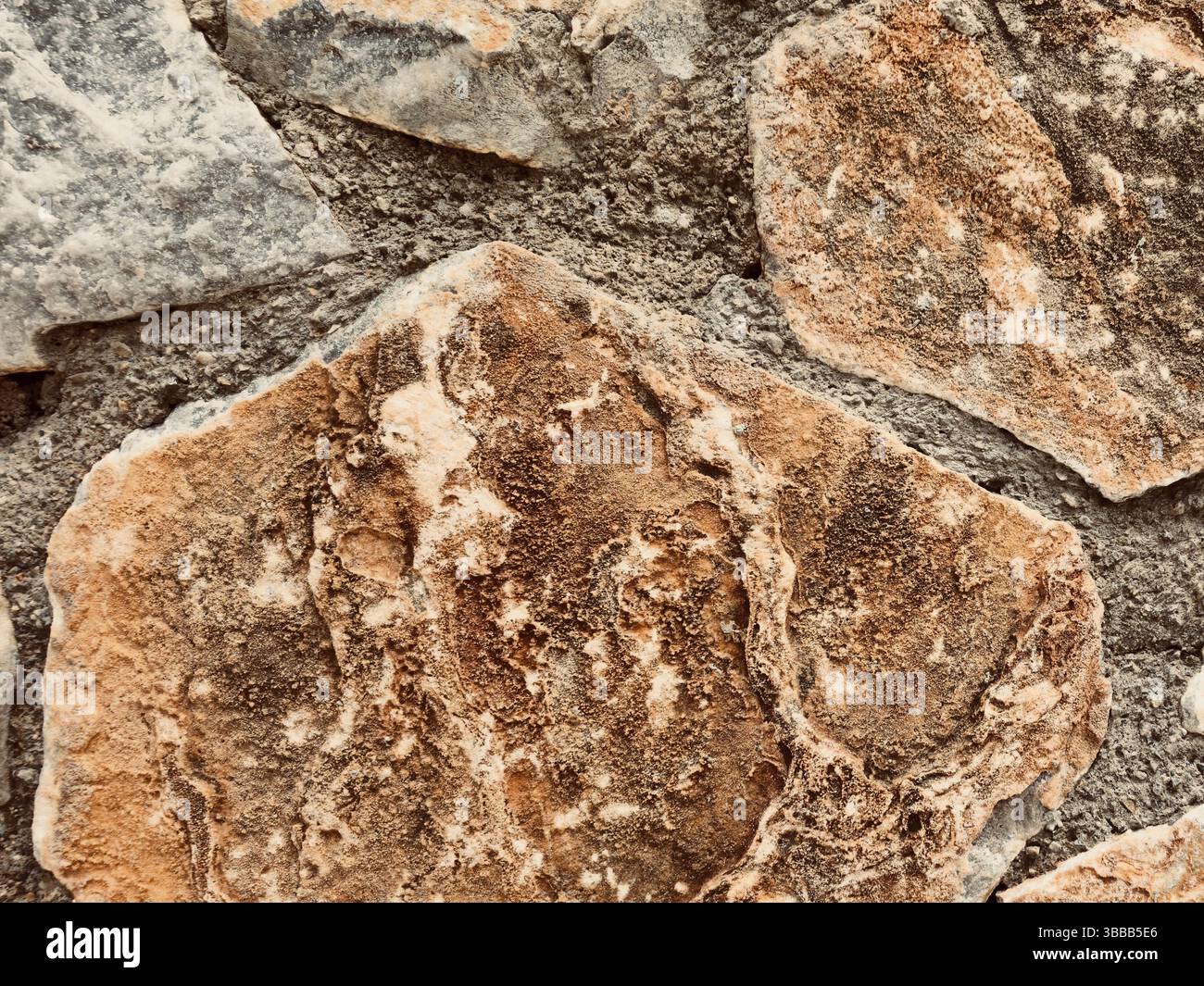 Stone wall texture background with natural masonry and cement joints ...