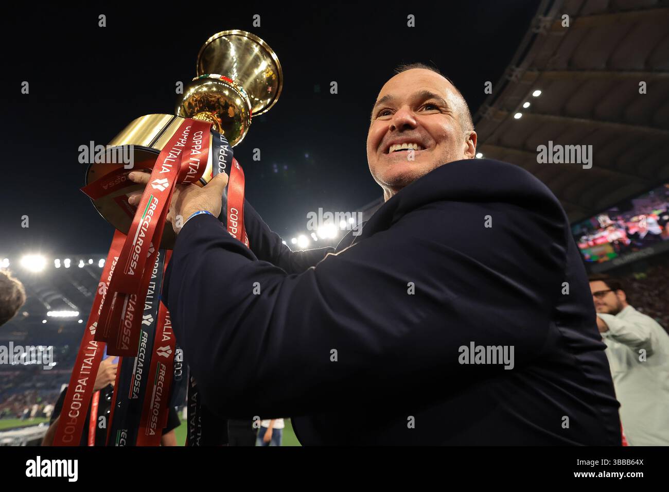 Rome, Italy. 14th May, 2025. Joey Saputo President of Bologna FC ...