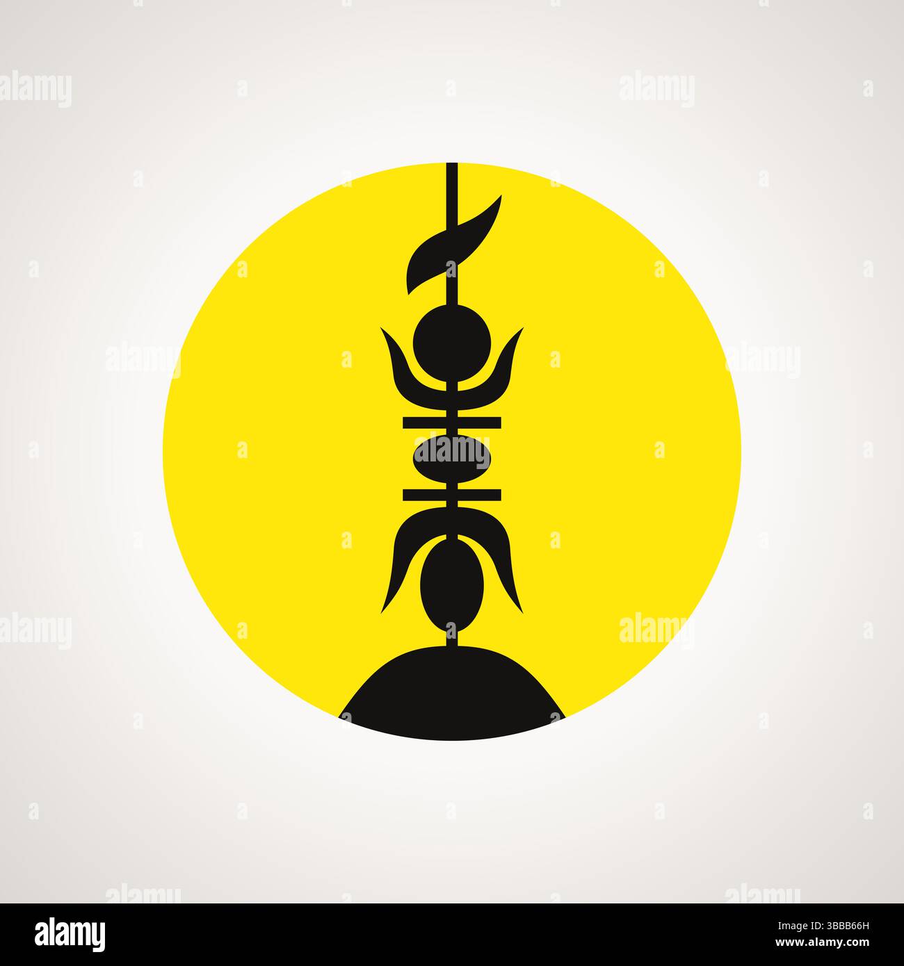 Fleche faitiere - symbol from the flag of New Caledonia Stock Vector ...