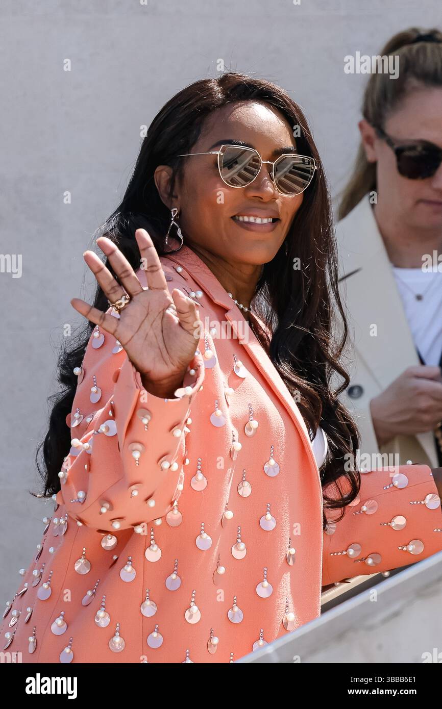 Milan, Italy. 15th May, 2025. Cannes, The cast arrives at the Mission ...