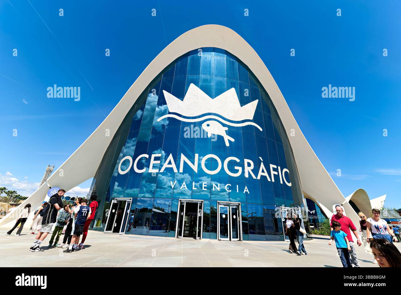 Valencia Spain. The City of Arts and Sciences. The Oceanografic ...