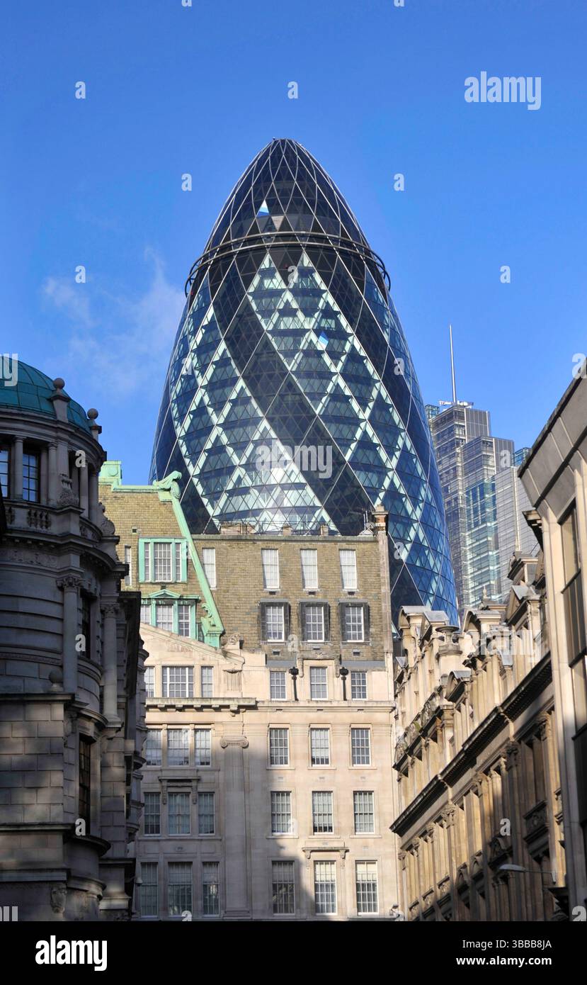 The Gherkin Building ,designed by Norman Foster in London,England ...