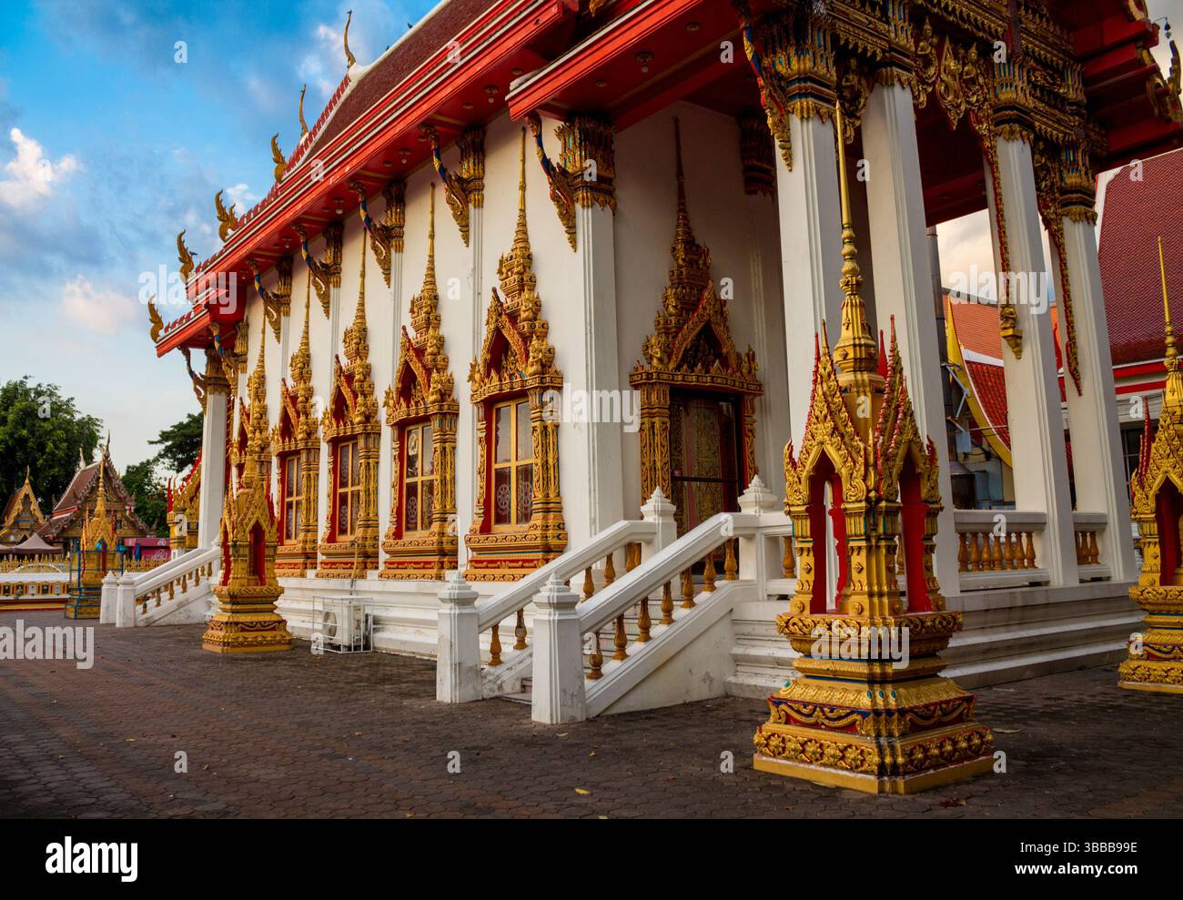 Thailand architecture of beautiful colorful buddhist temples. Religious ...