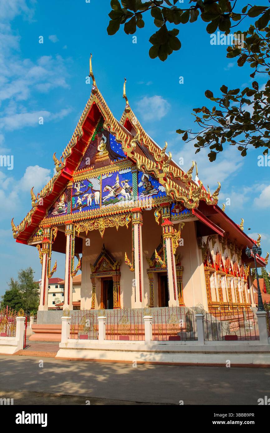 Thailand architecture of beautiful colorful buddhist temples. Religious ...