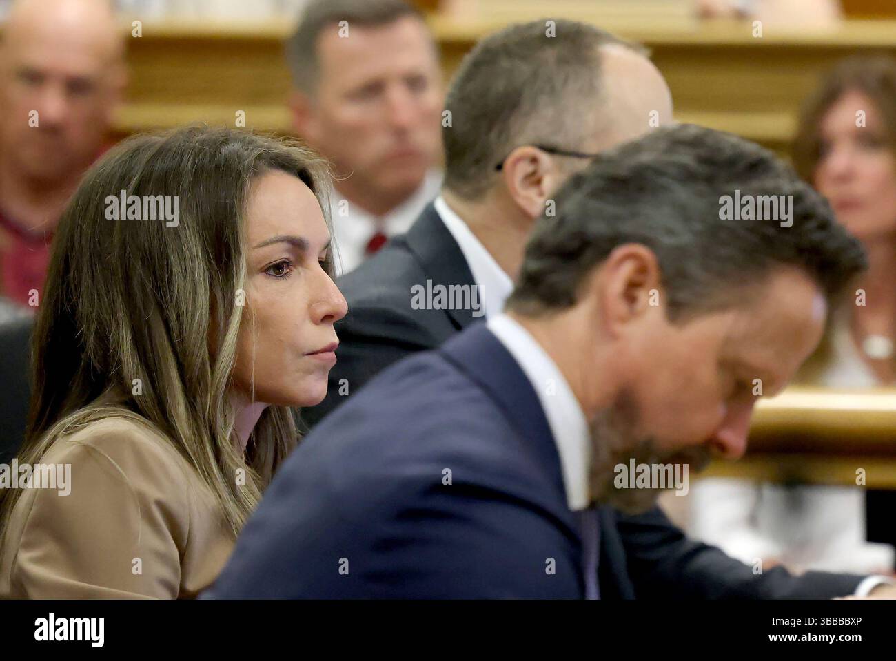 Defendant Karen Read watches as Massachusetts State Police forensic ...