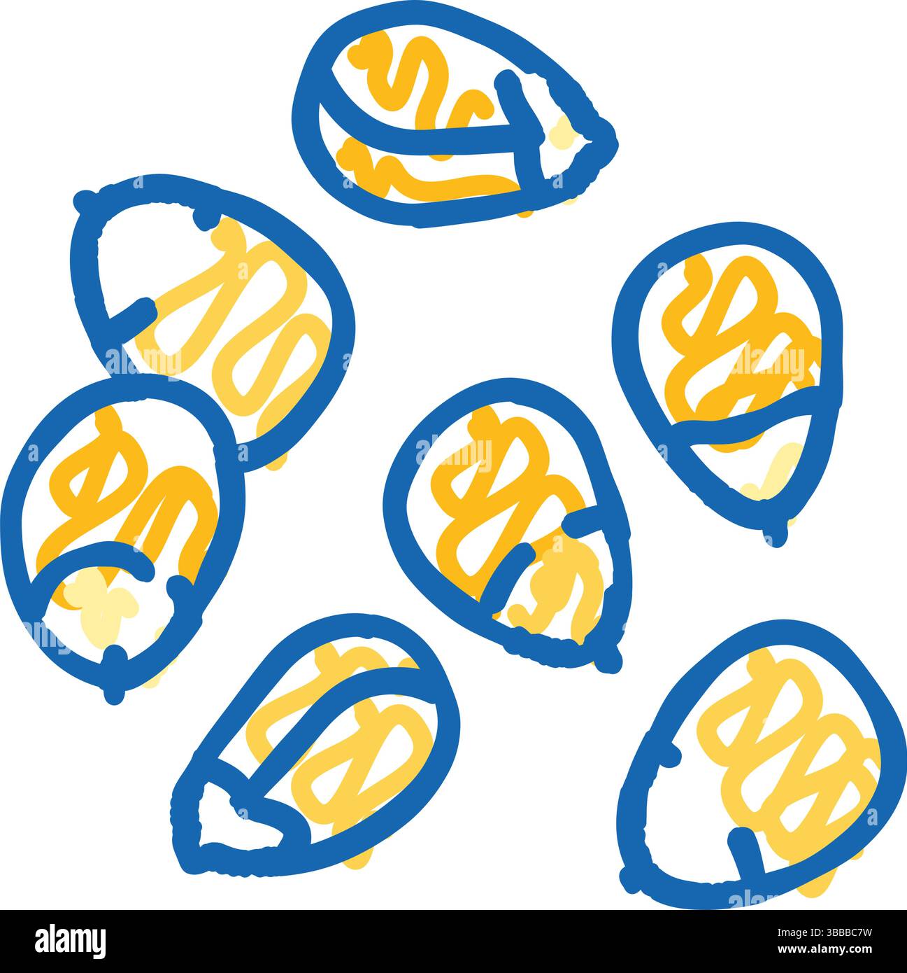 seed grain corn icon doodle illustration Stock Vector Image & Art - Alamy