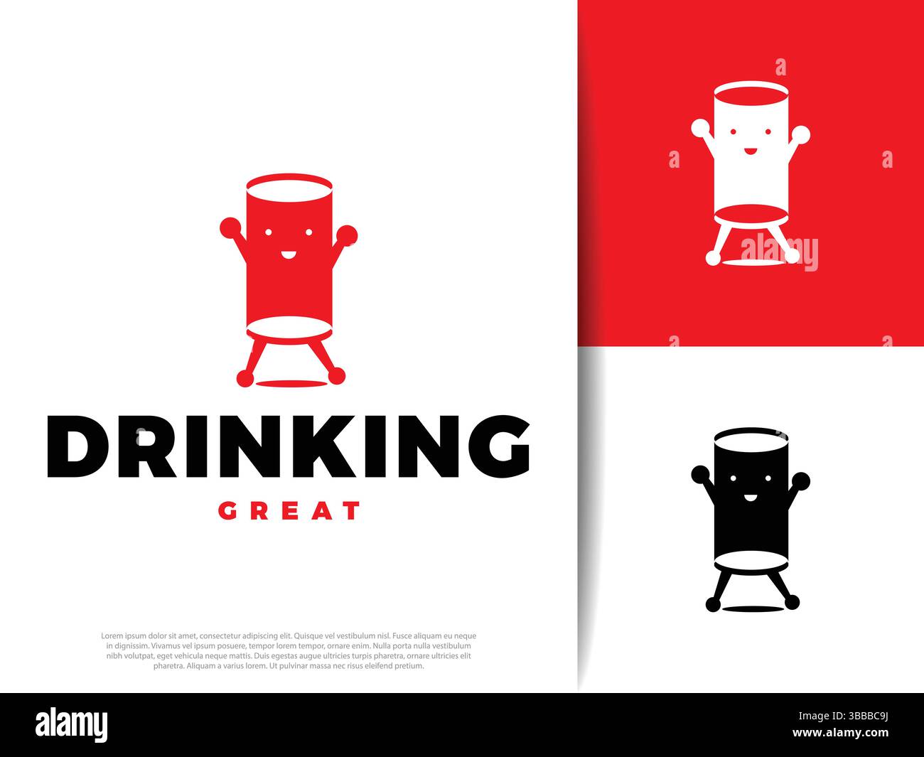 Man drinking water business Stock Vector Images - Alamy