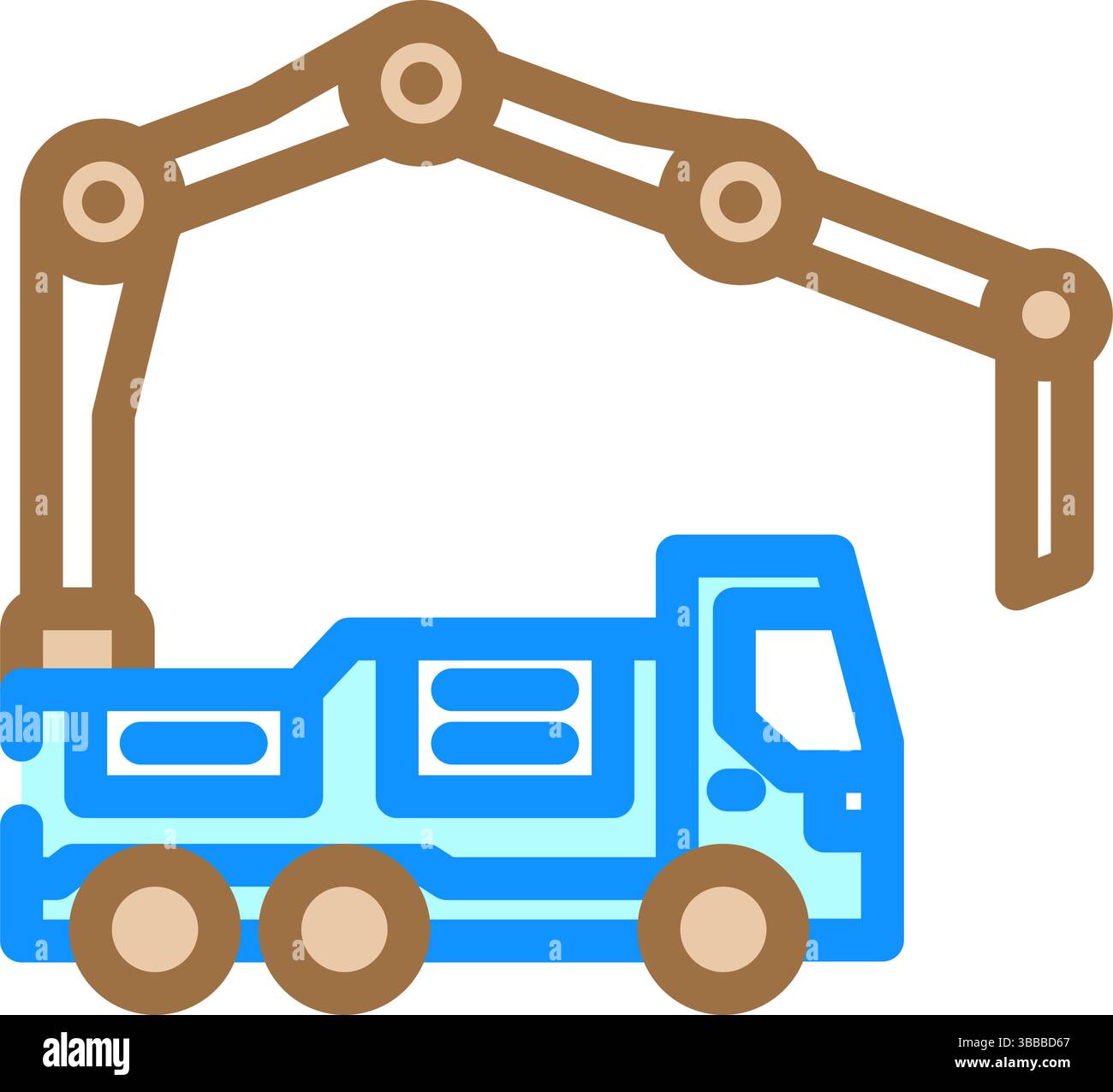 concrete mixer truck cement production color icon vector illustration ...