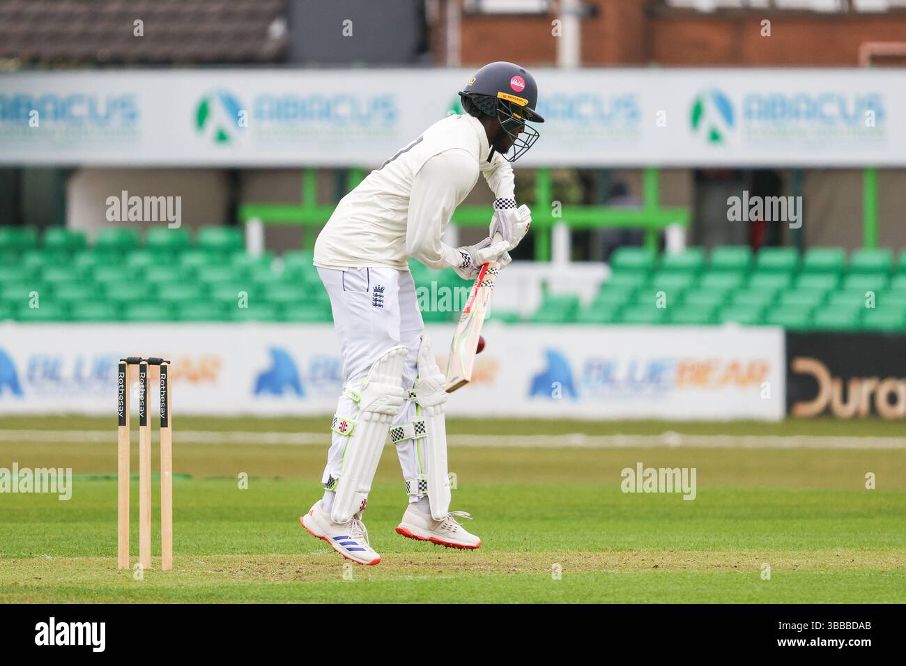Leicester, UK. 15th May, 2025. #10, Jamal Richards of Essex in action ...