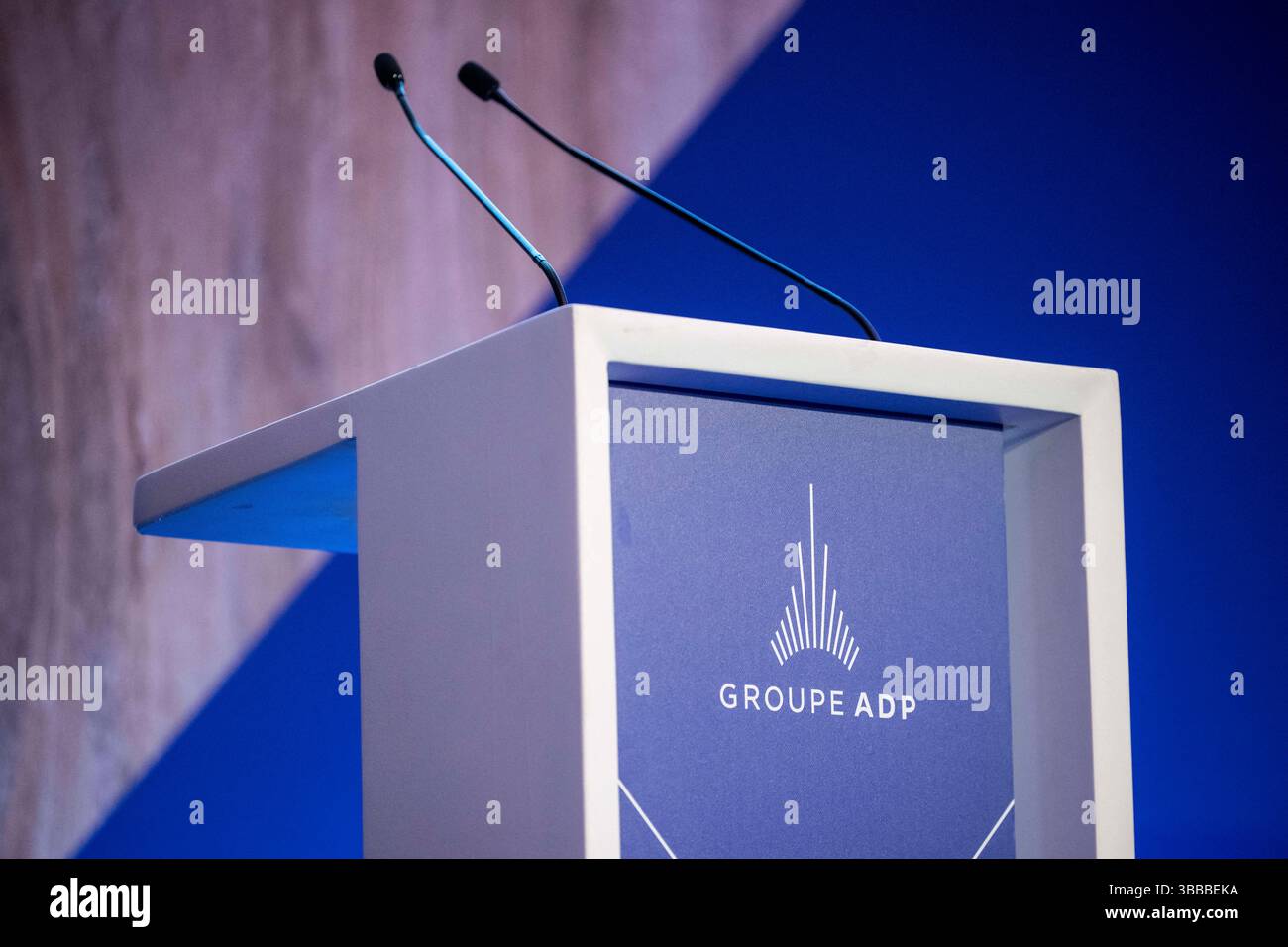 Paris, France. 15th May, 2025. Logo ADP (Aeroport De Paris) Group ...