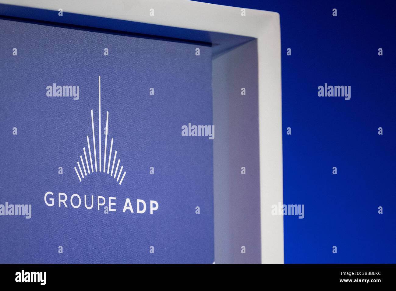 Paris, France. 15th May, 2025. Logo ADP (Aeroport De Paris) Group ...