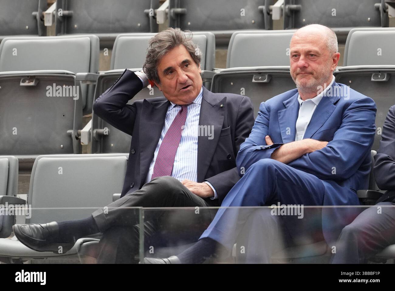Roma, Italia. 15th May, 2025. Urbano Cairo and Angelo Binaghi during ...