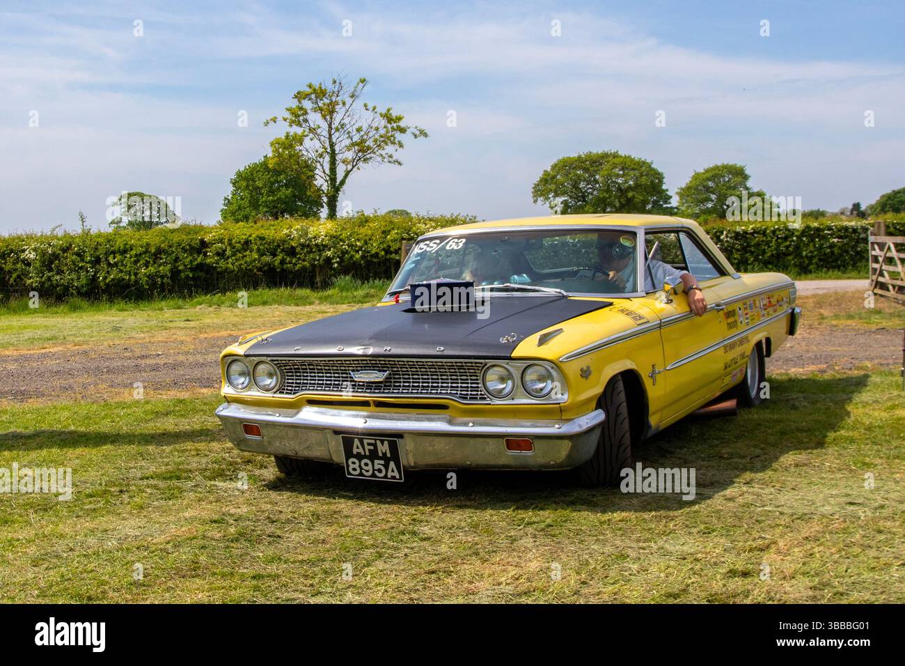 1963 60s sixties Yellow Ford Petrol 6500 cc, FORD GALAXIE CUSTOM 2 DOOR ...