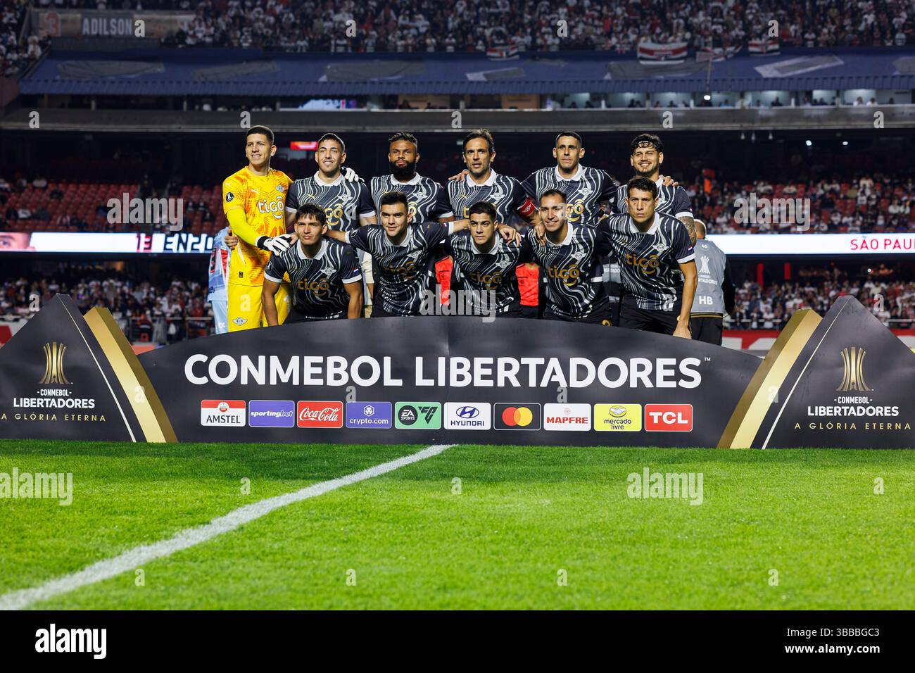 Libertad squad poses for team photo during the Copa CONMEBOL ...