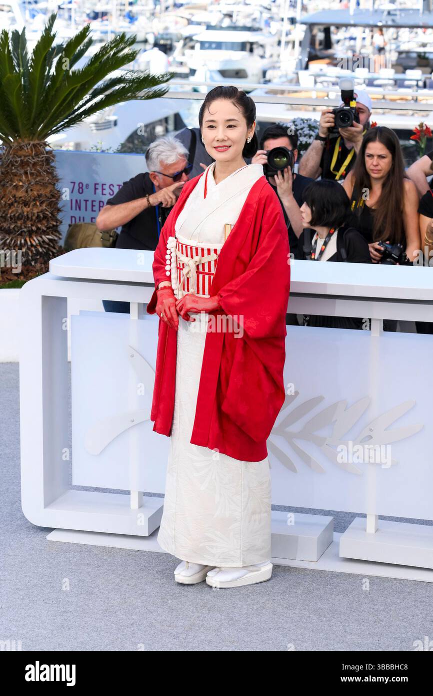 Yoh Yoshida 78th Cannes Film Festival Photocall of the film -A pale view of hills- Palais des ...