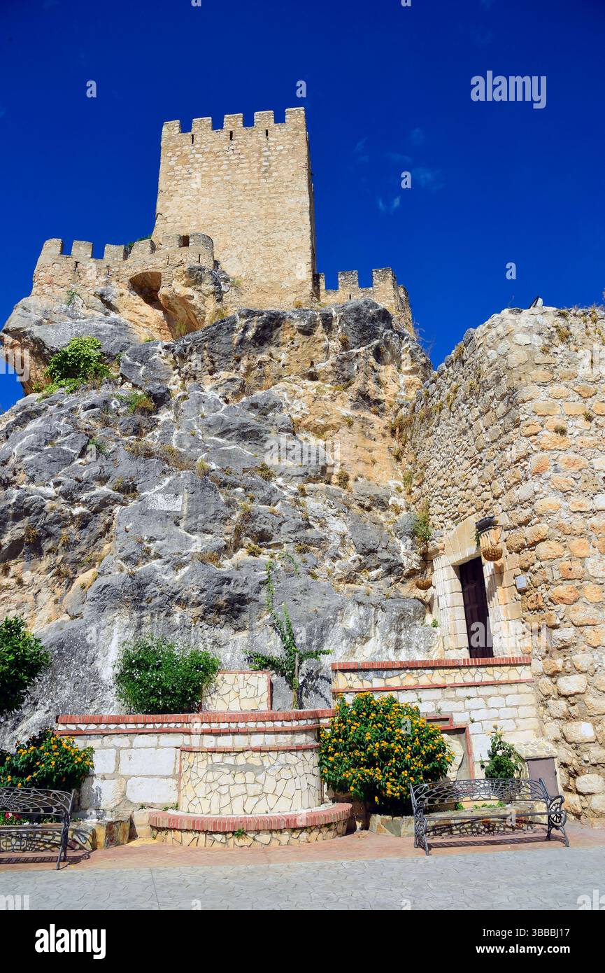 Zuheros, castle and village, Sierra de la Subbetica, route of the ...