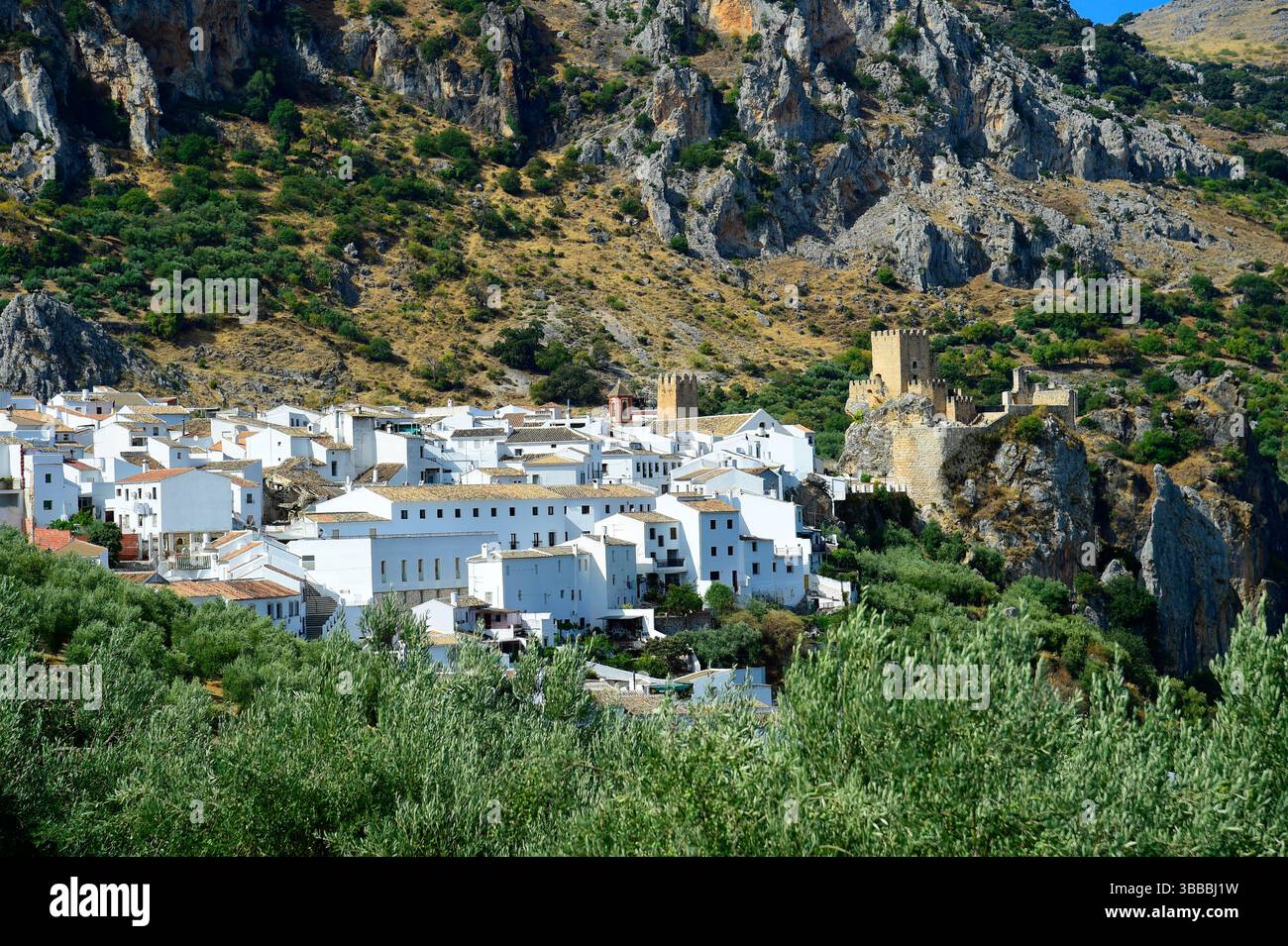 Zuheros, castle and village, Sierra de la Subbetica, route of the ...