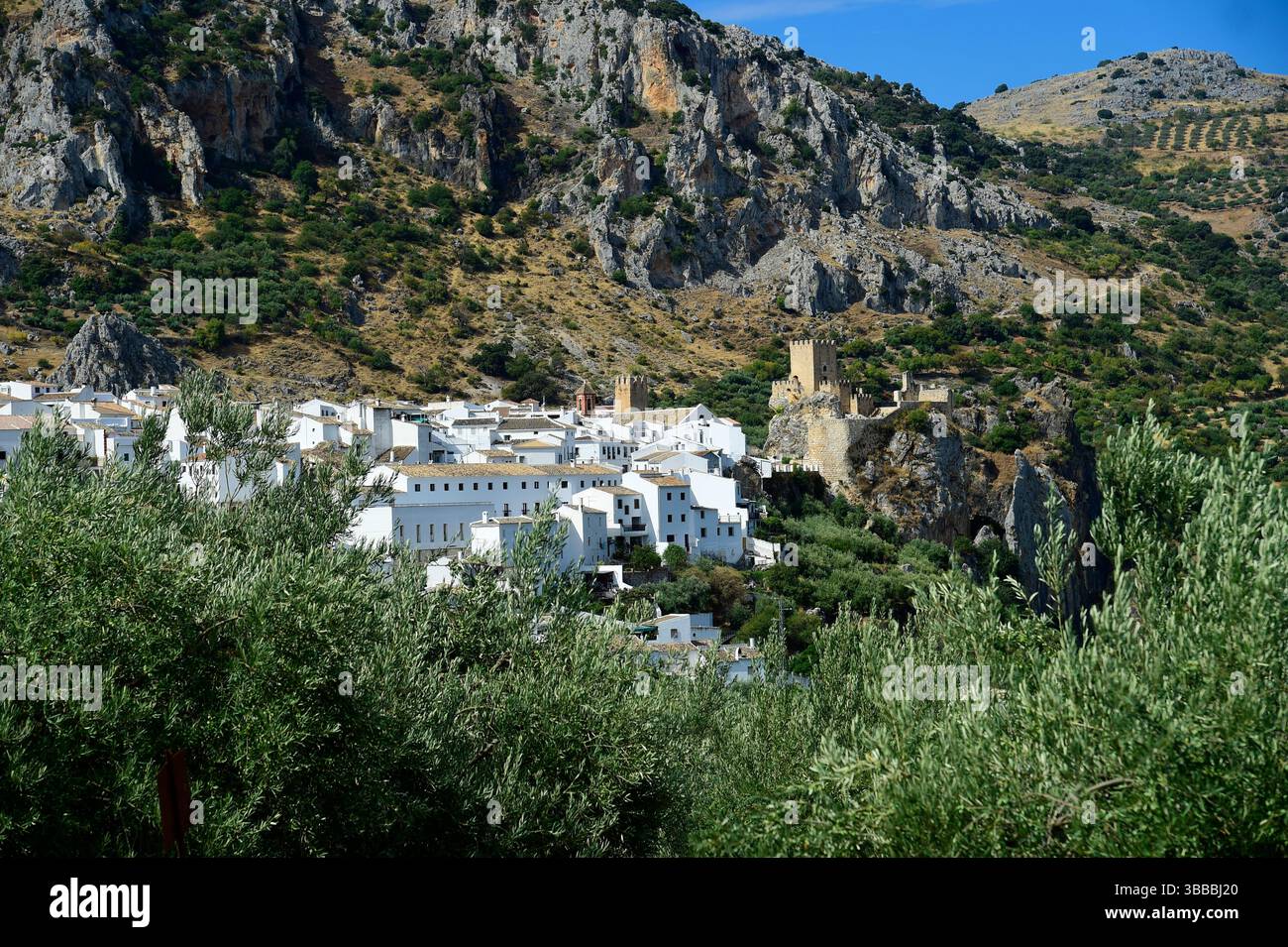 Zuheros, castle and village, Sierra de la Subbetica, route of the ...