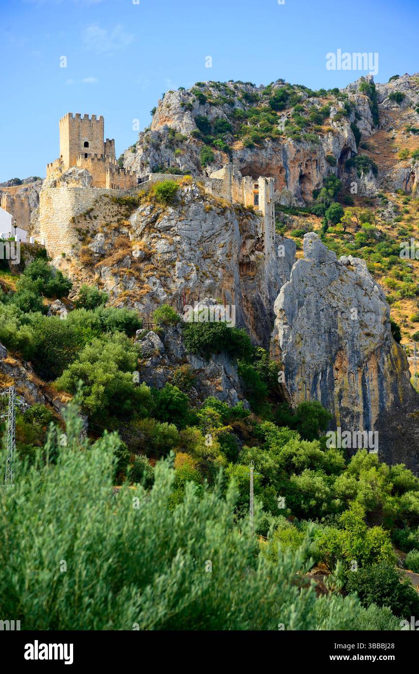 Zuheros, castle and village, Sierra de la Subbetica, route of the ...