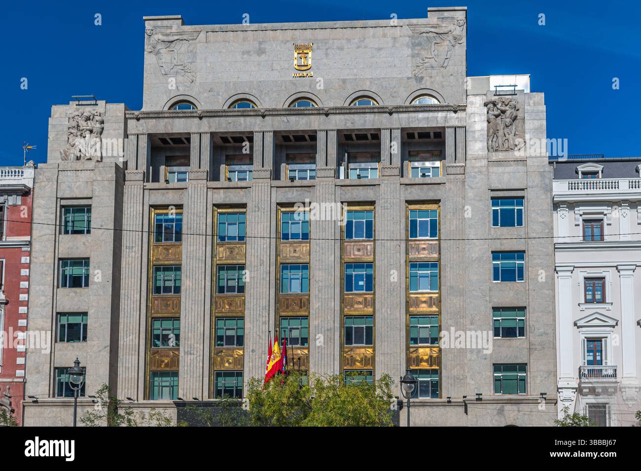 MADRID, SPAIN - NOVEMBER 6, 2022: The Banco Vizcaya building on Alcala ...