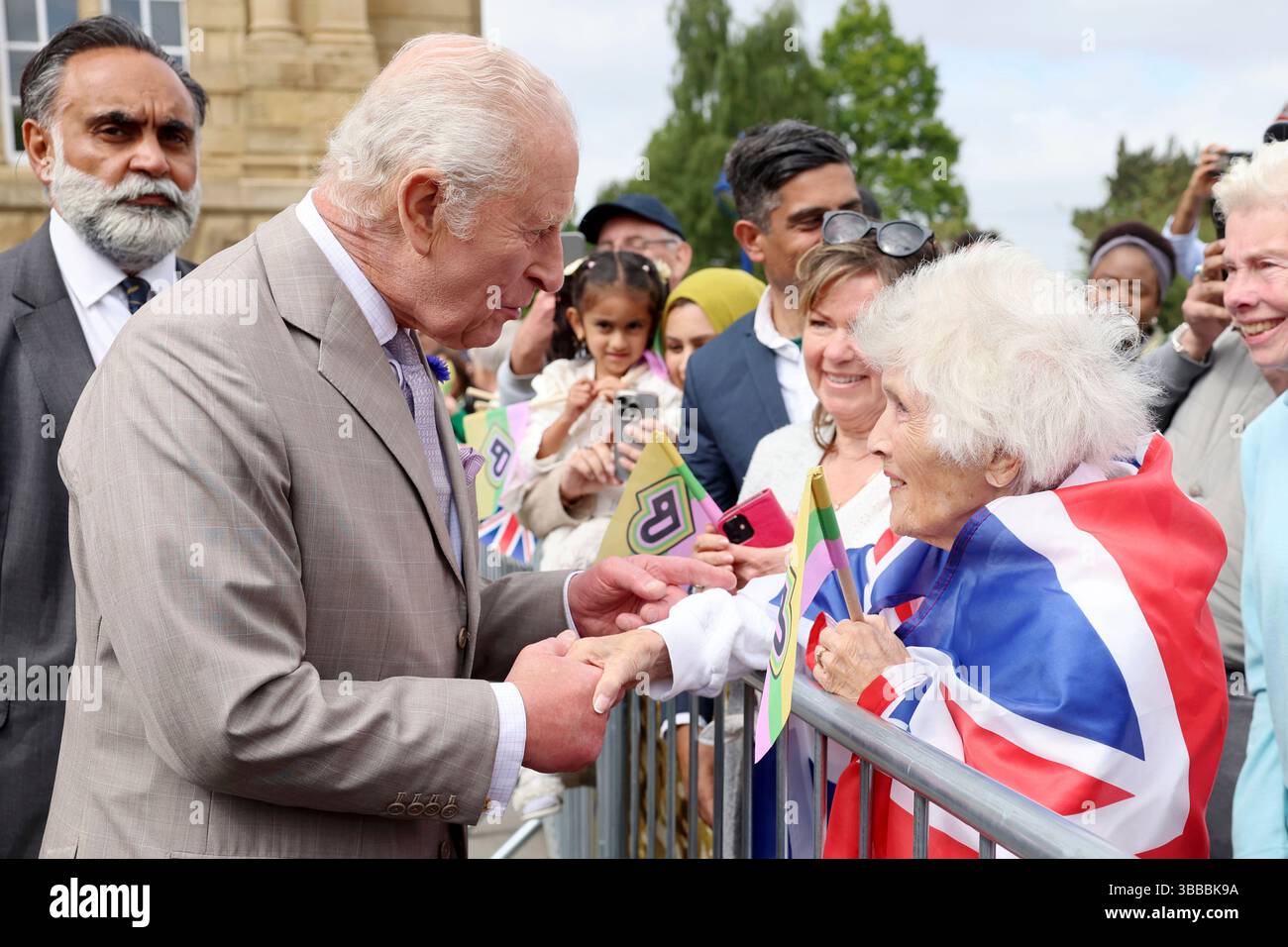 Britain's King Charles III visits Cartwright Hall, an art gallery and ...