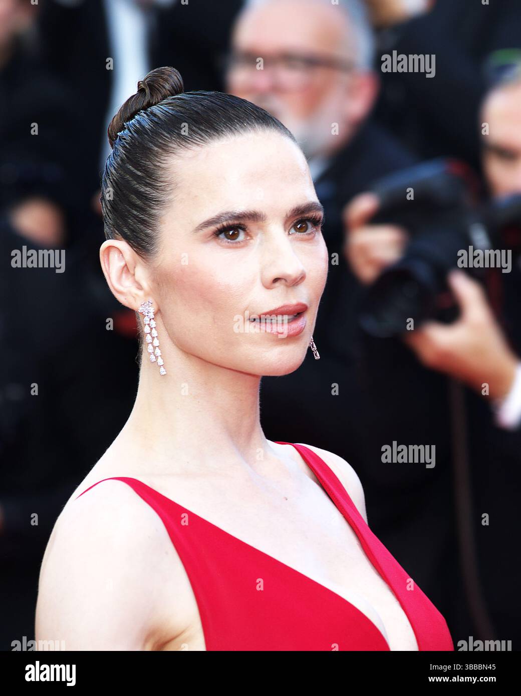 Agent Carter Star Hayley Atwell at the Mission Impossible premiere in Cannes 2025 Stock Photo ...