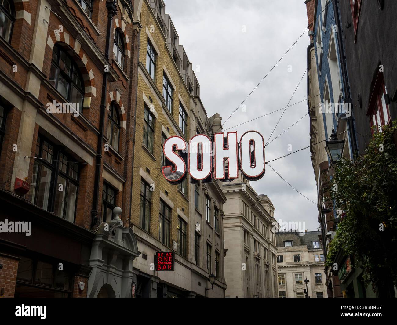 Soho Sign, Beak Street, Soho, Westminster, London, England, UK, GB ...